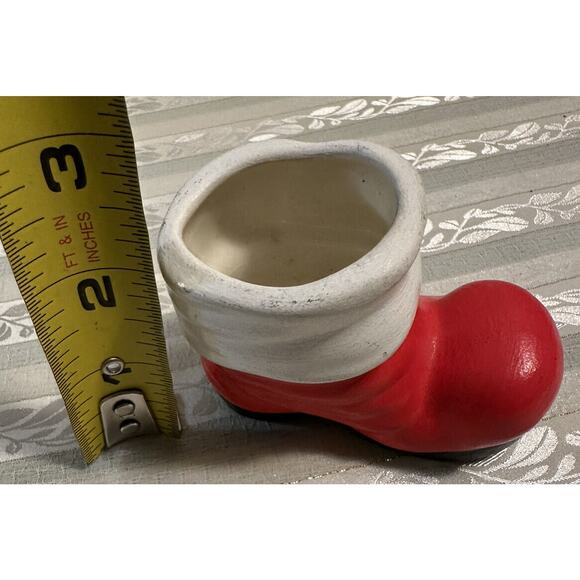 Unbranded | Holiday | Vintage Ceramic Santa Claus Boot Planter ...